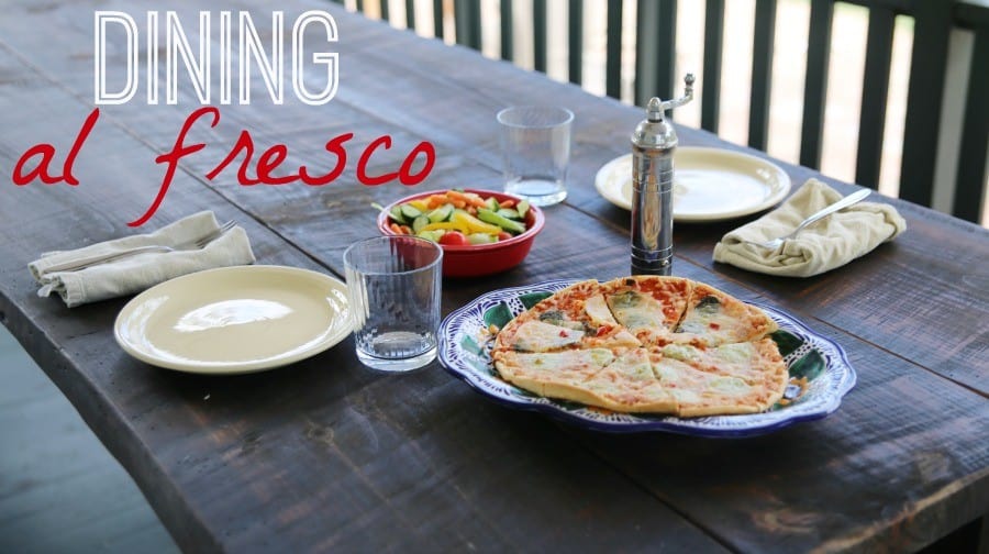 Dining al fresco Dining al fresco