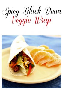 Black Bean Veggie Wrap makes brown bagging fun! - This Mama Loves