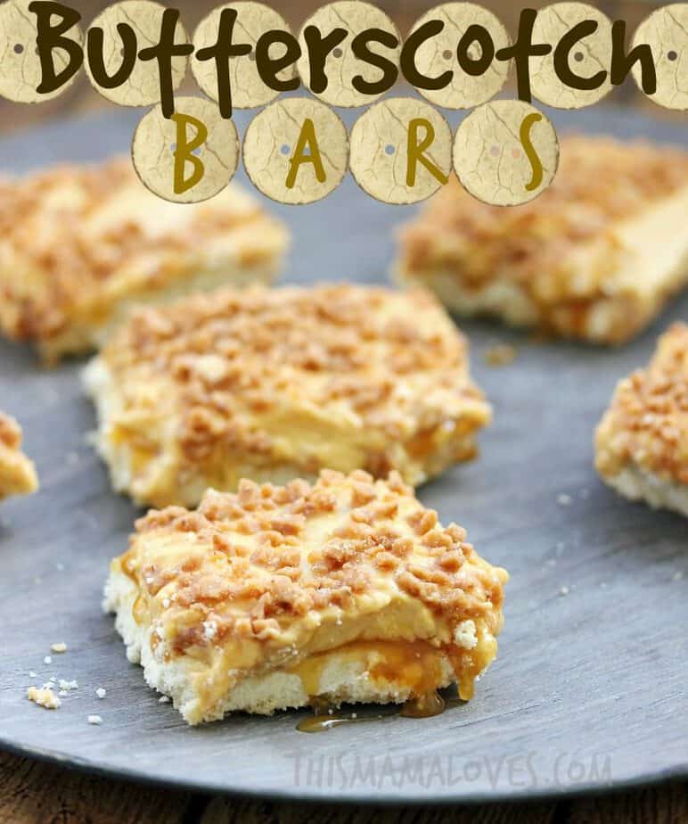 Butterscotch Recipe: Butterscotch Bars - This Mama Loves
