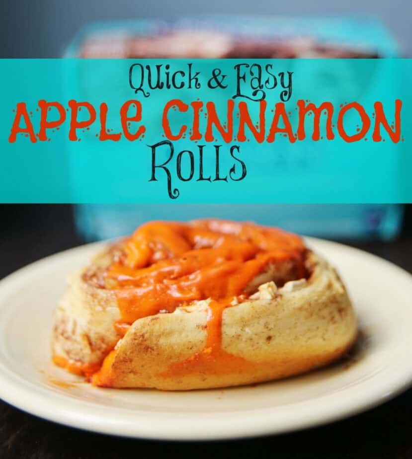 Quick and Easy Apple Cinnamon Rolls - This Mama Loves
