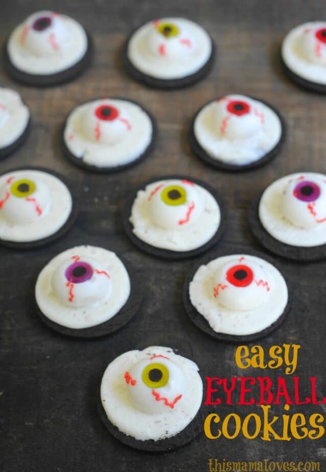 Easy Eyeball Cookies - This Mama Loves