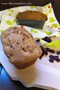 Chunky Pear and Cranberry Bread - This Mama Loves