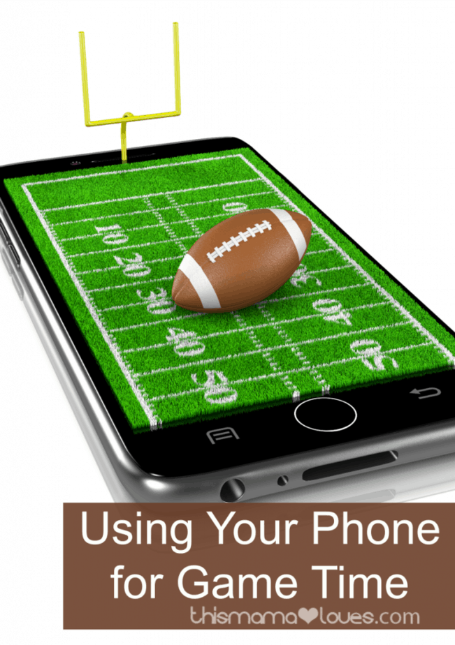 Using Your Phone For Football Season - This Mama Loves