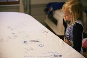 Family Holiday Tradition: Memory Tablecloth - This Mama Loves