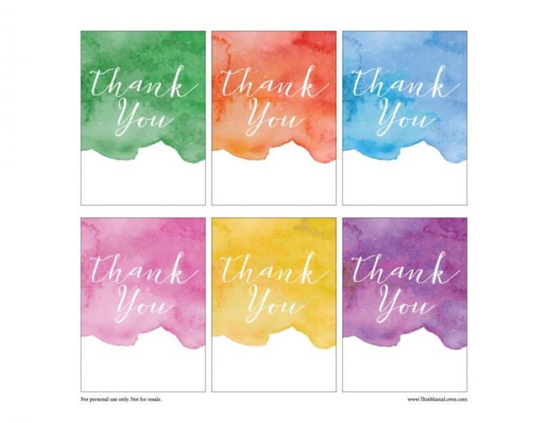 Simple Homemade Thank You Gift Idea {Free Printable} - This Mama Loves