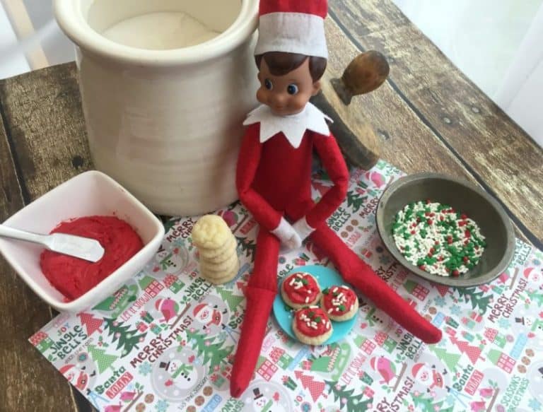 Elf on the Shelf Elf Sized Christmas Cookies - This Mama Loves