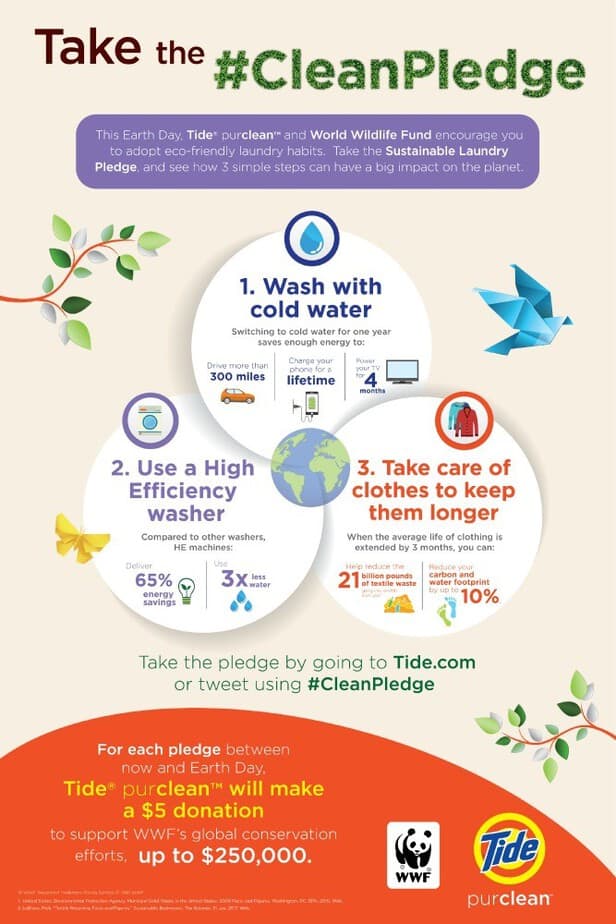 Tide purclean World Wildlife and Kristen Bell #CleanPledge # ...