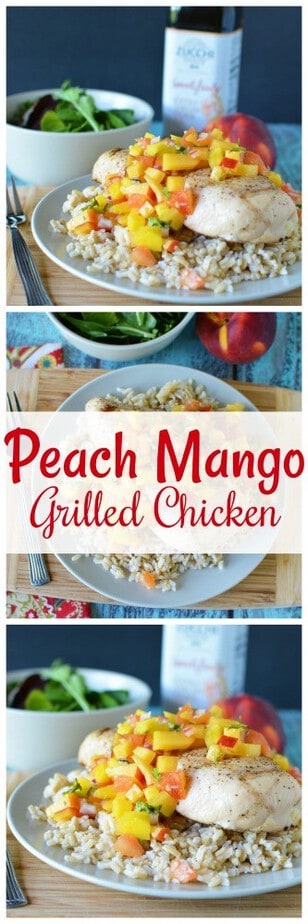 Peach Mango Grilled Chicken Recipe with Sweet & Fruity Olive OIl - This ...
