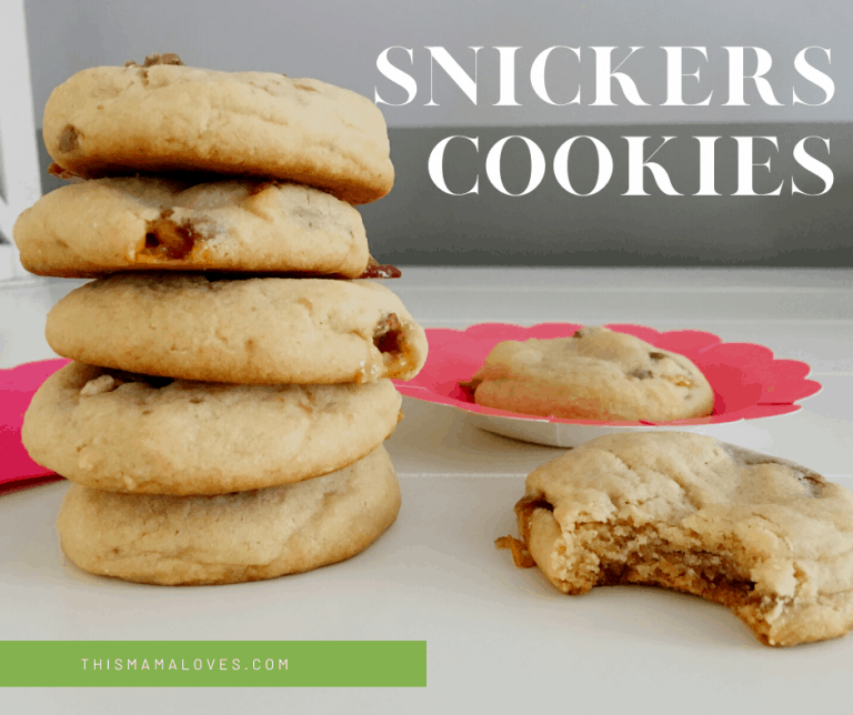 Snickers Cookies Recipe - This Mama Loves