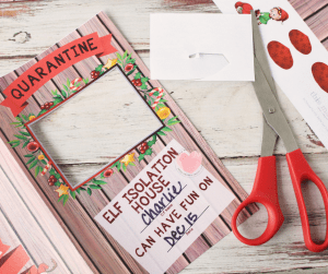 Printable Elf on the Shelf Quarantine Box (and Elf mask!) - This Mama Loves