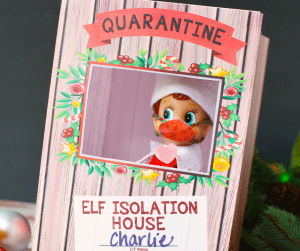 Printable Elf on the Shelf Quarantine Box (and Elf mask!) - This Mama Loves