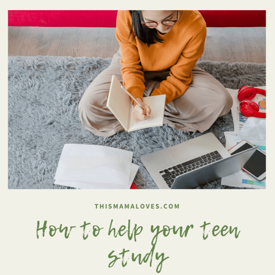 How To Help Your Teen Study - This Mama Loves